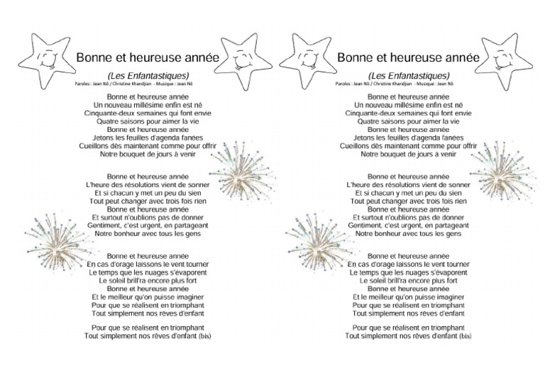 Bonne Et Heureuse Année | PDF