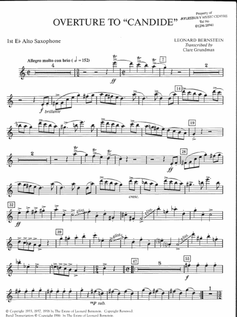 Candide Alto Sax 1 | PDF