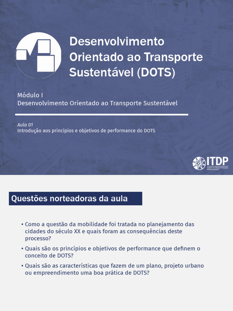 1 - Introdução Aos Princípios e Objetivos de Performance Do DOTS | PDF ...
