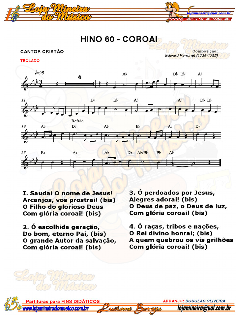 Hino 060 - Coroai - CC (Teclado) | PDF
