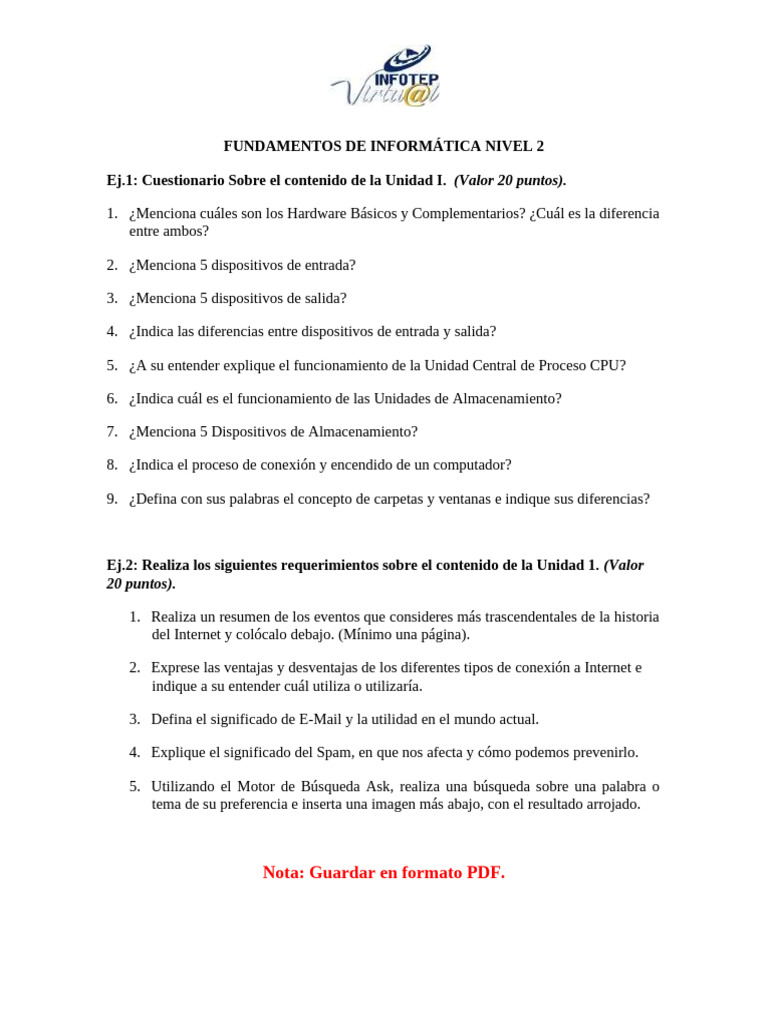 Actividad 1 Modulo 7 | PDF