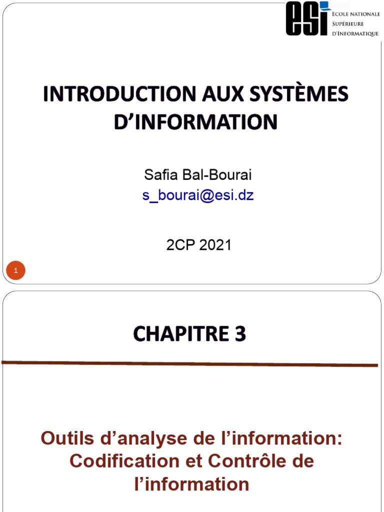 chapitre 3_Codification | PDF