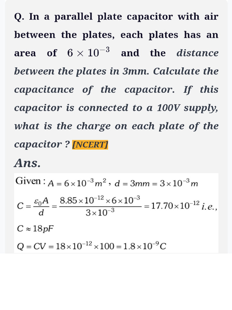 Electrostatic Potential & Capacitance | PDF