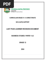 GR 12 Business Studies 3 in 1 Extracts | PDF | Quality Management ...