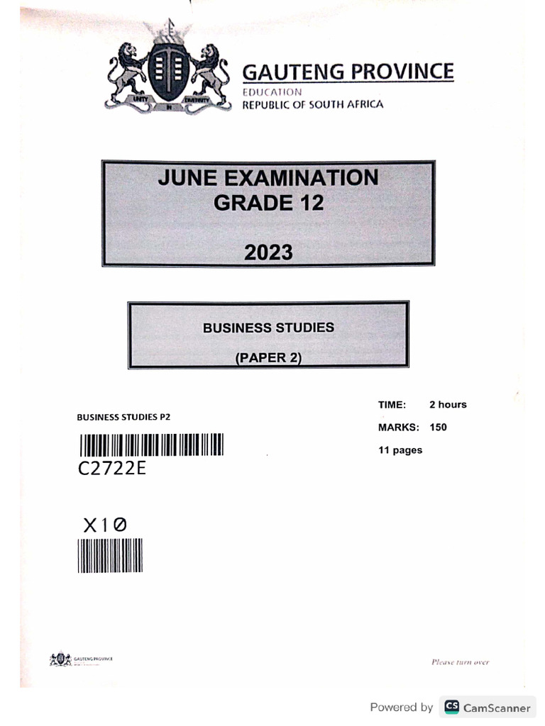 Business Studies p2 | PDF