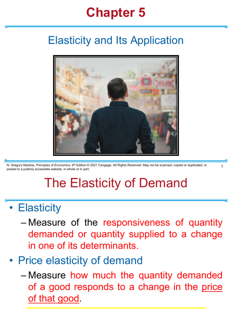Lec 3 - Elasticity and Its Application | PDF | Elasticity (Economics) | Demand