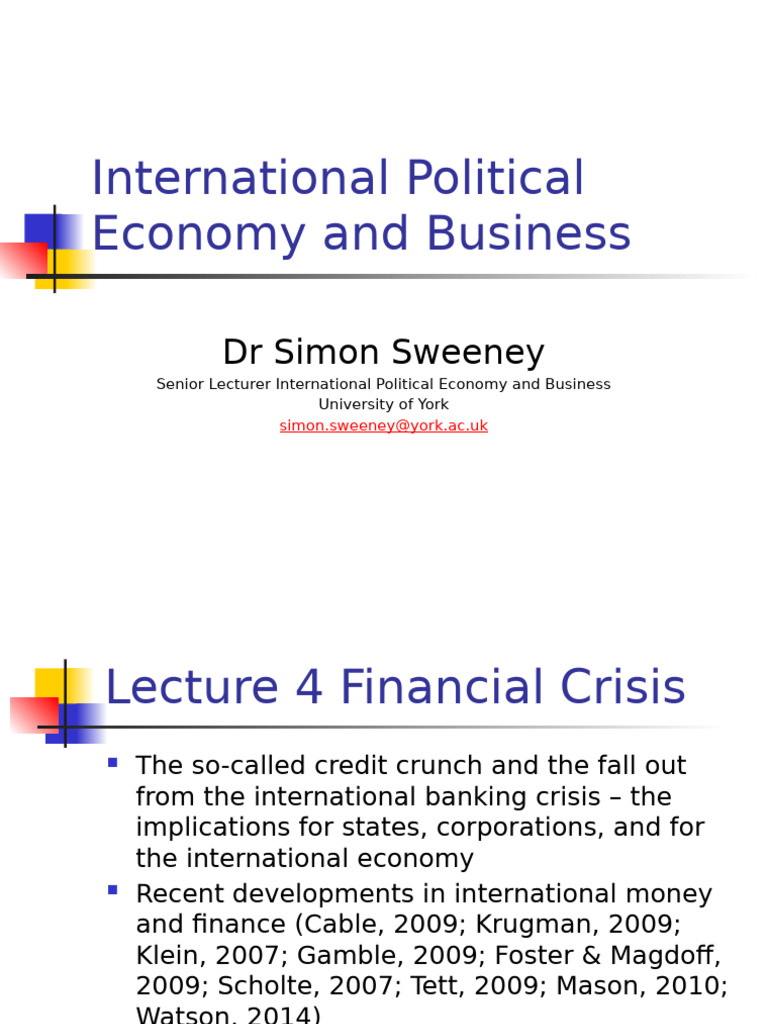 Financial Crisis and Global Economy Insights | PDF | Financial Crises ...