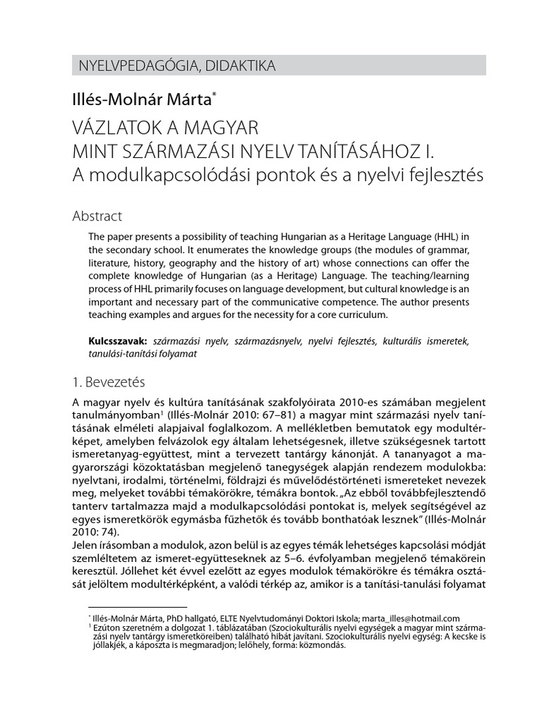 származás nyelv | PDF
