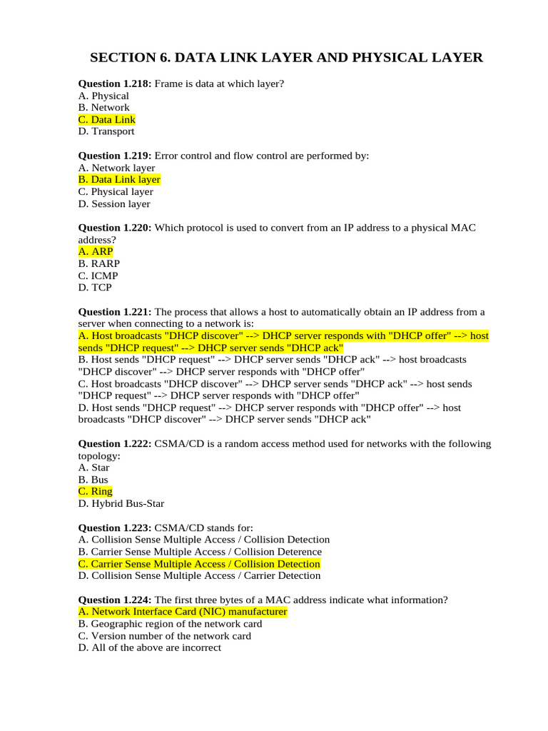 PART 6 - Data Link | PDF | Computer Network | Network Switch