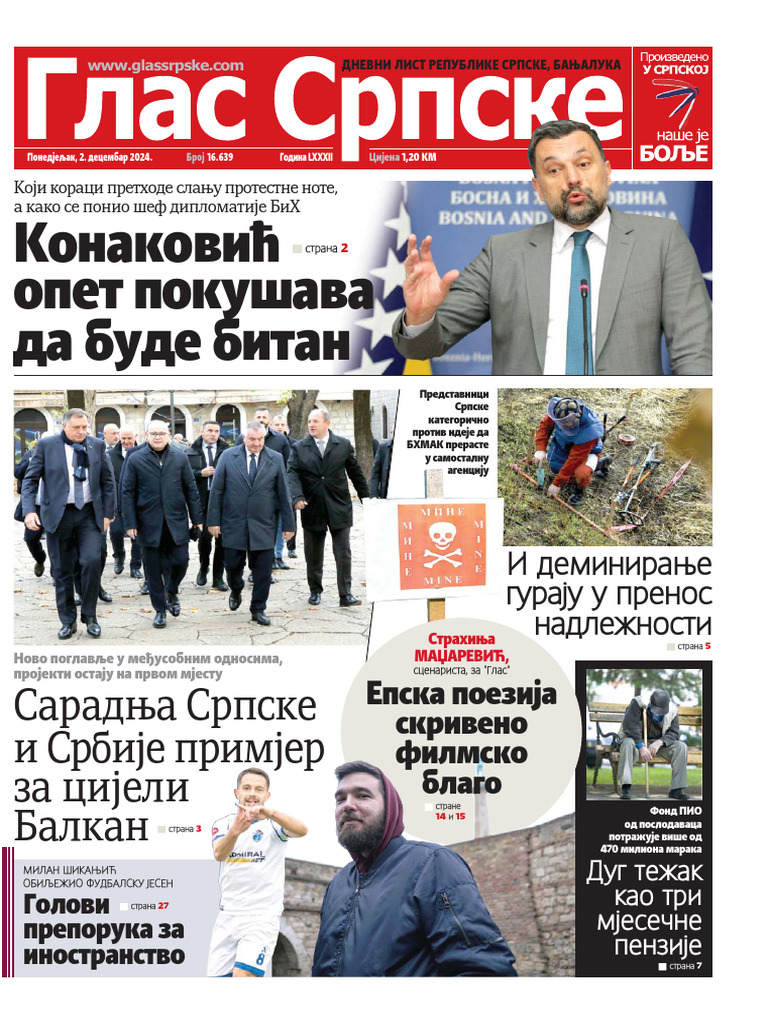 Glas Srpske 20241202 | PDF