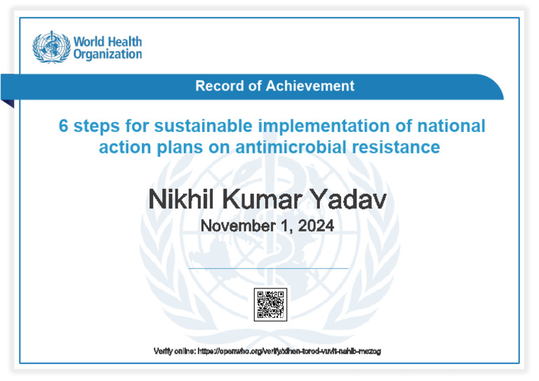 AMR NAP 6steps For Implementation - RecordOfAchievement | PDF