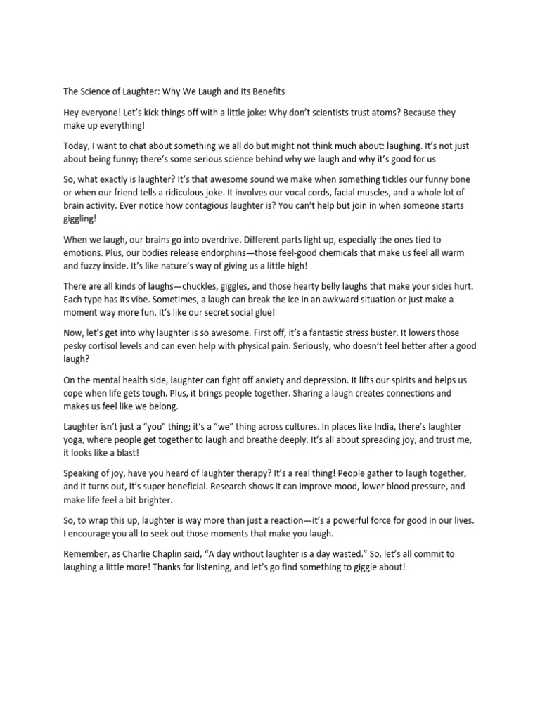 The Science of Laughter | PDF | Laughter | Psychology