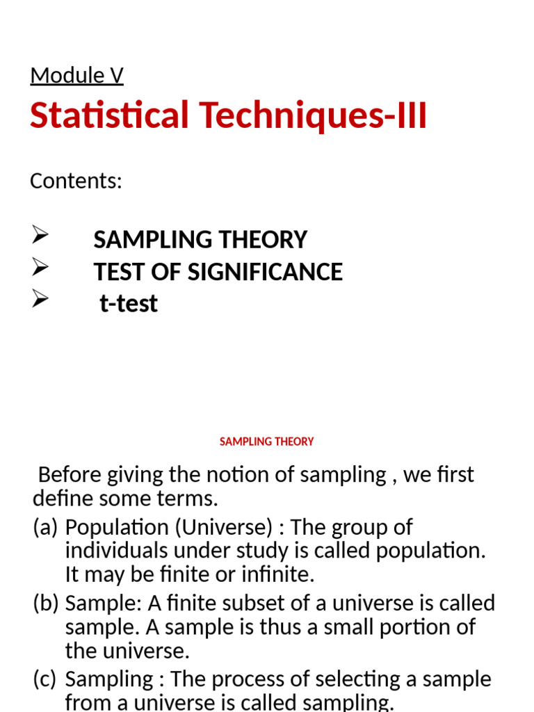 Overview of Significance Testing Techniques | PDF | Statistical ...