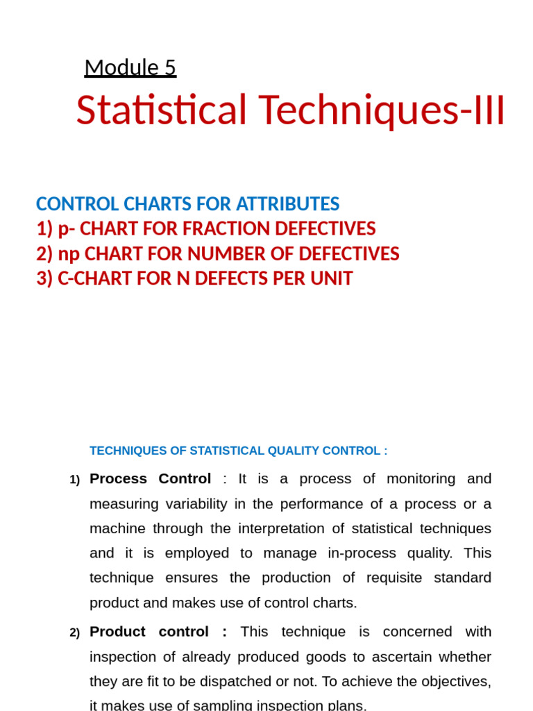 6 (Control Charts - P NP and C Chart) | PDF | Scientific Method