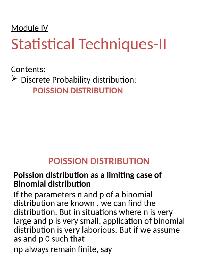 Poisson Distribution Overview and Examples | PDF | Poisson Distribution ...