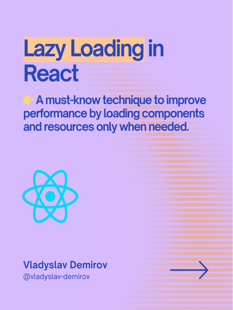 Lazy Loading in React: A Must-Know Technique To Improve Performance by Loading Components and ...