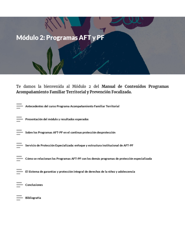 Programas AFT-PF: Protección Integral | PDF | Derechos de los niños | Derechos