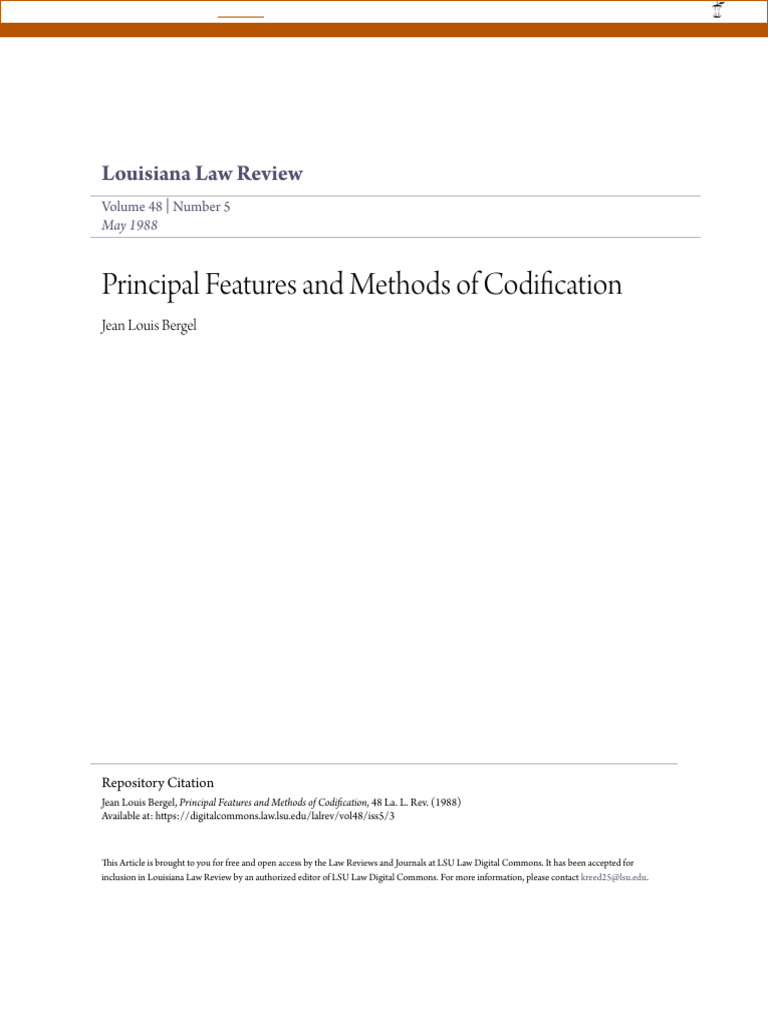 235287967 | PDF | Codification (Law) | Common Law