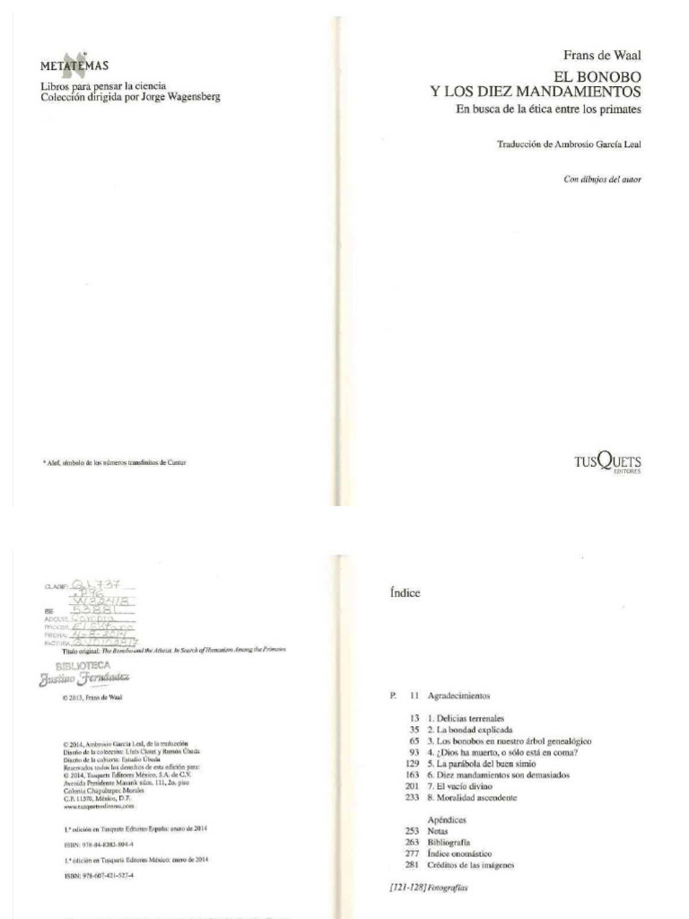 PDF El Bonobo y Los Diez Mandamientos Compress | PDF