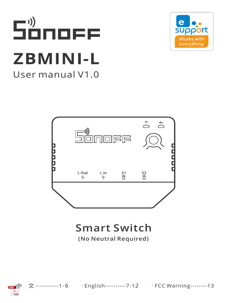 Sonoff ZBMINI-L Manual | PDF | Electromagnetic Interference | Radio