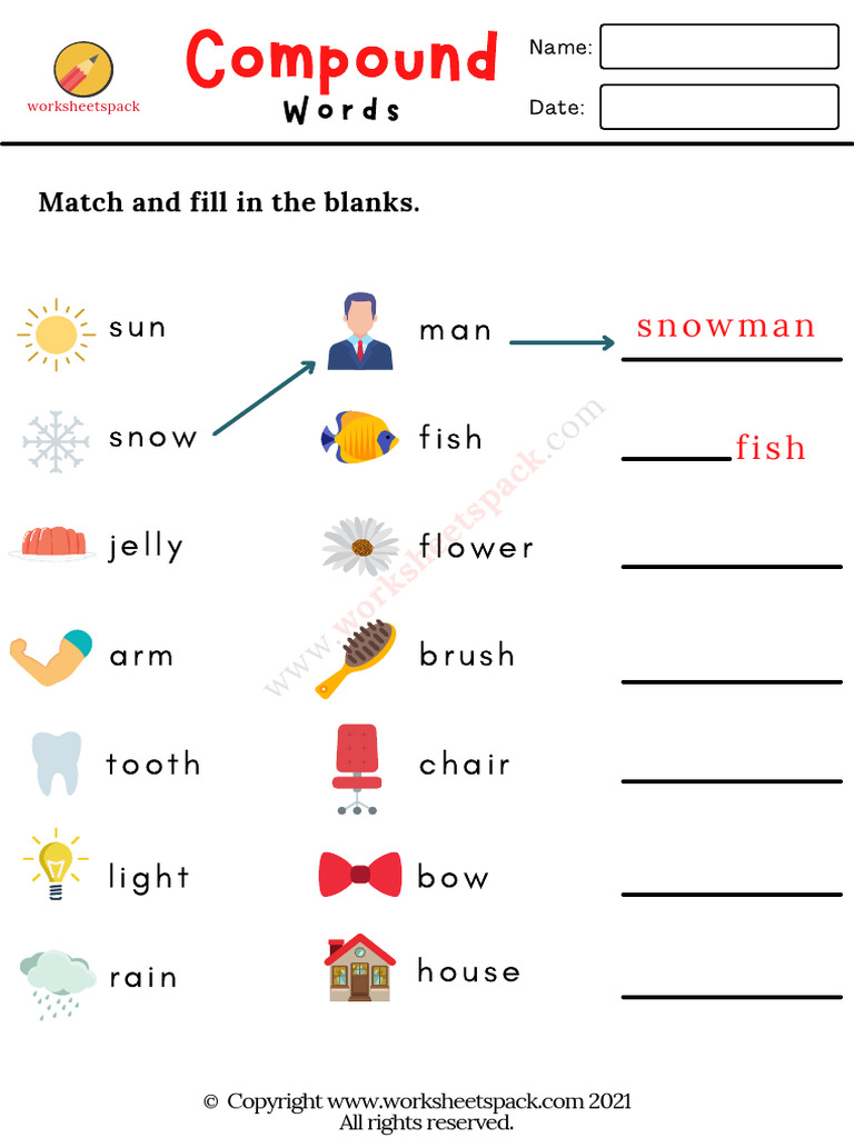 Compound Words Pack With Pictures 2 | PDF