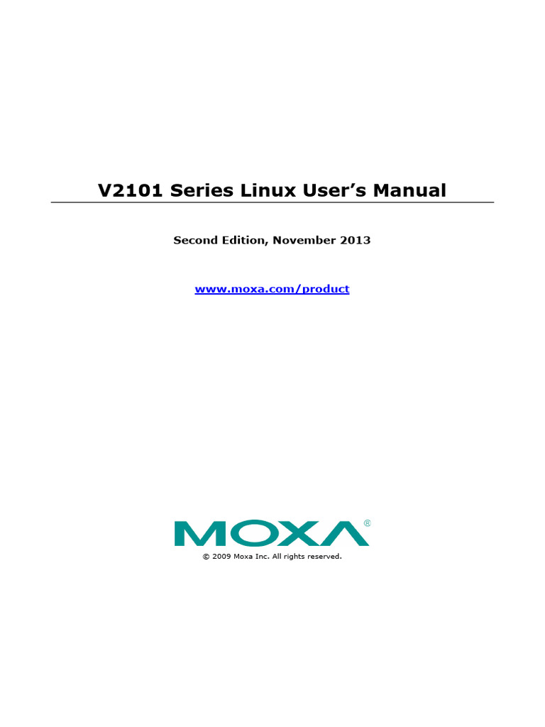 moxa-v2101-series-linux-manual-v2.0 | PDF | Linux | Library (Computing)