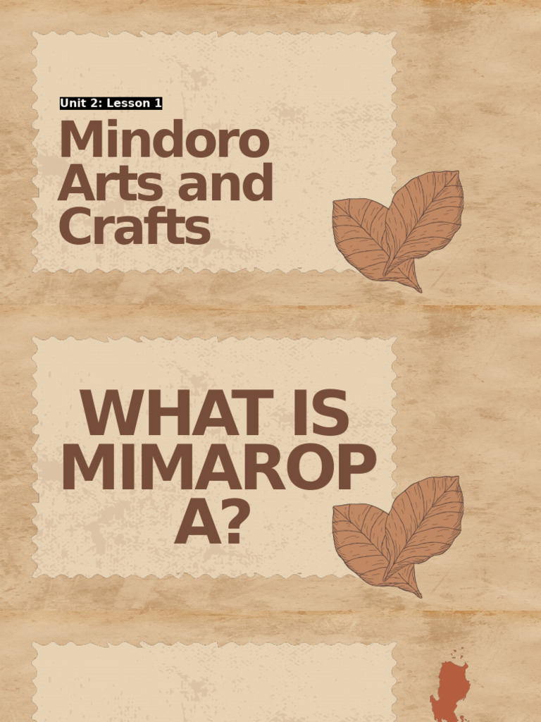 Mindoro and Marinduque Arts & Crafts | PDF | Weaving
