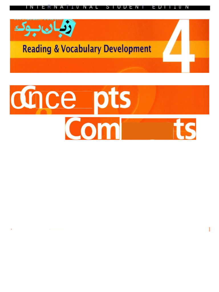 Reading Amp Vocabulary Development 4 Concepts Amp Comments | PDF ...