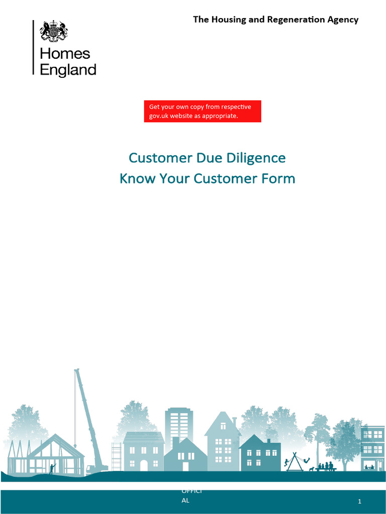 CDD KYC Form For HousingApplication 2 | PDF | Freedom Of Information ...