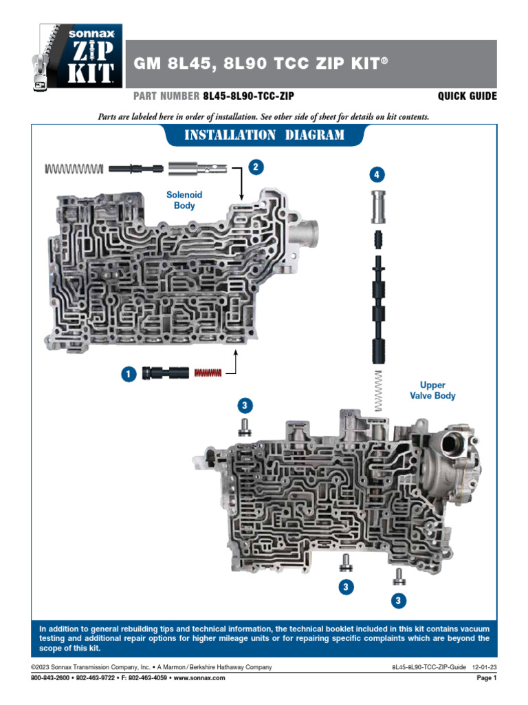 8L45 8L90 TCC Zip in | PDF | Valve | Clutch