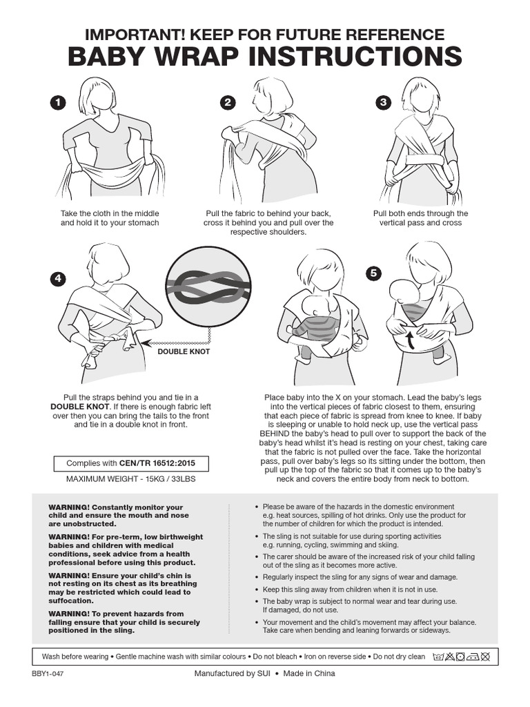 New Baby Wrap Instructions | PDF
