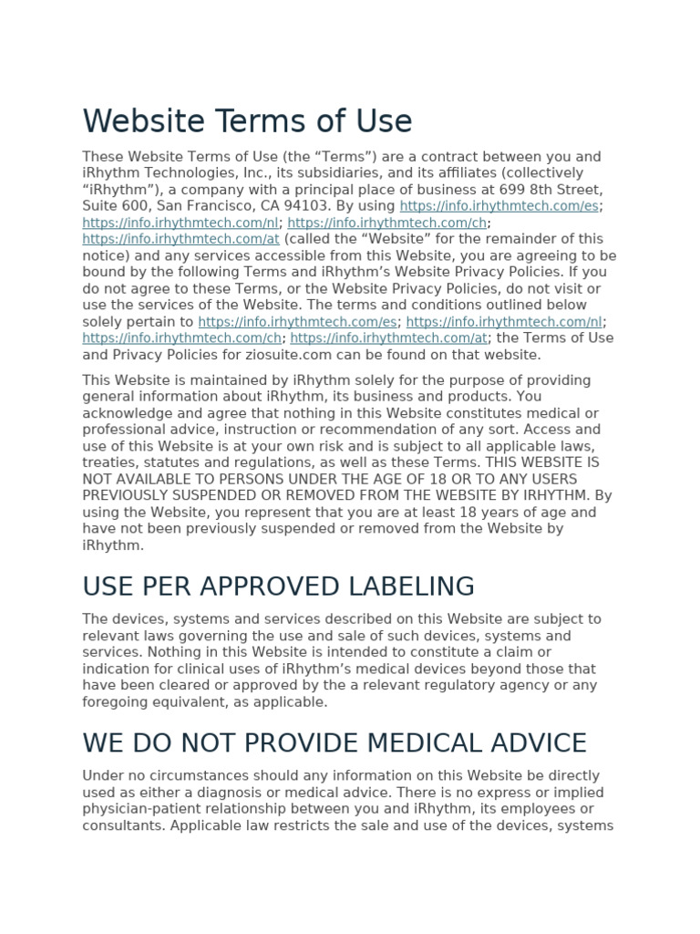 Website Terms of Use - JT01 - v20240702 | PDF | Computing | Business Law