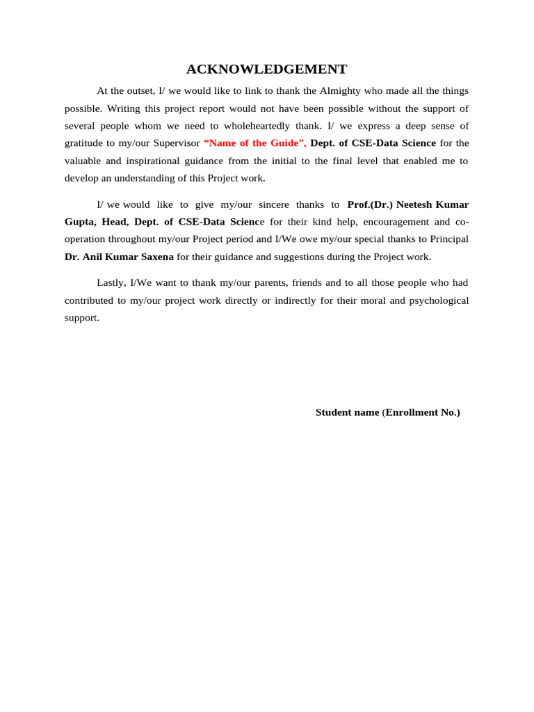 ACKNOWLEDGEMENT (9) | PDF