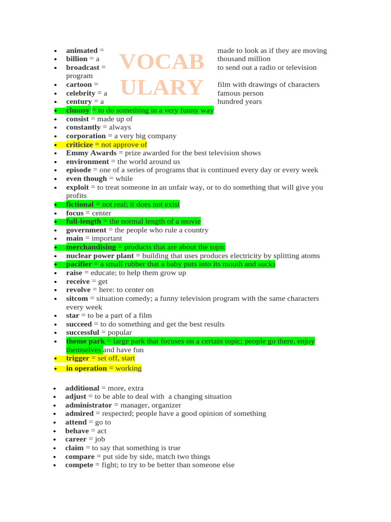 VOCABULARY | PDF | Natural Gas | Fossil Fuels