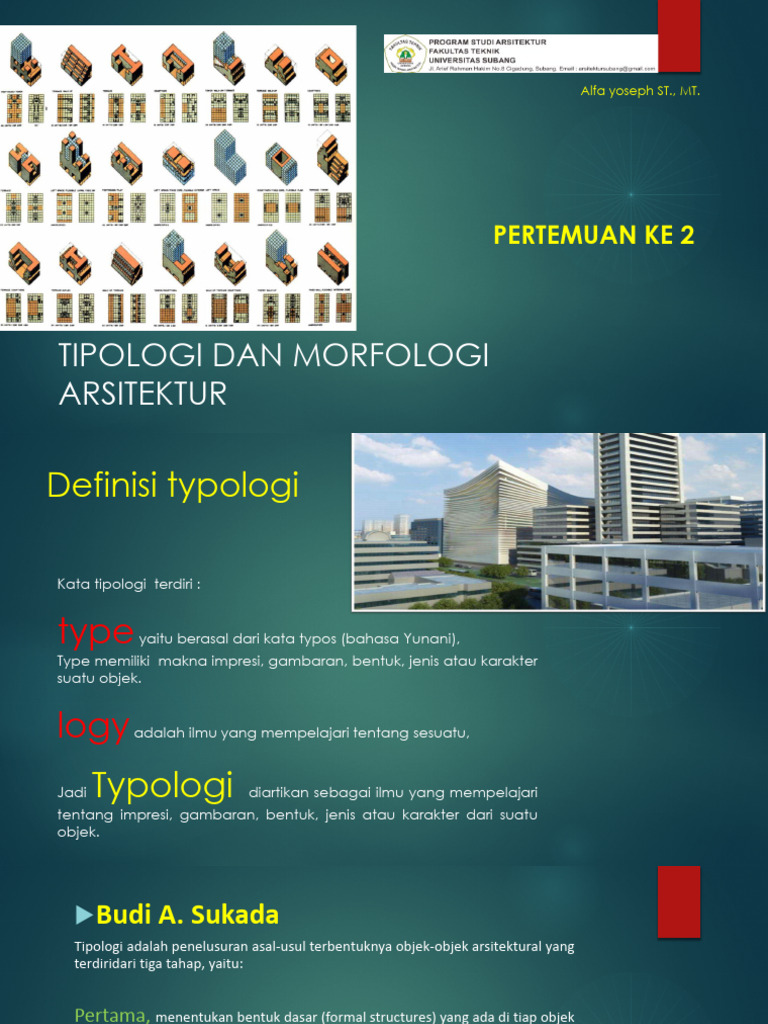 Tipologi Arsitektur: Definisi dan Fungsi | PDF