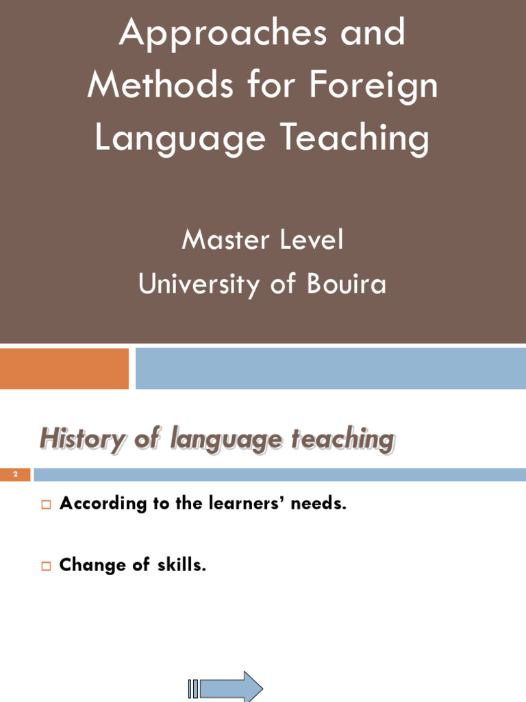 Foreign Language Teaching Methods | PDF | Learning | Psycholinguistics