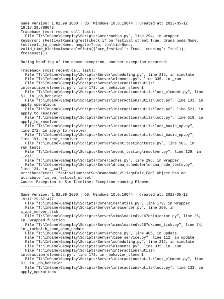 lastCleanException_20230518131502 | PDF | Microsoft Windows | Software