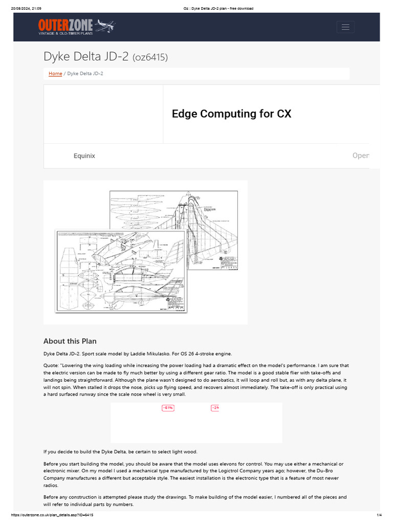 Oz - Dyke Delta JD-2 Plan | PDF | Computing | Software