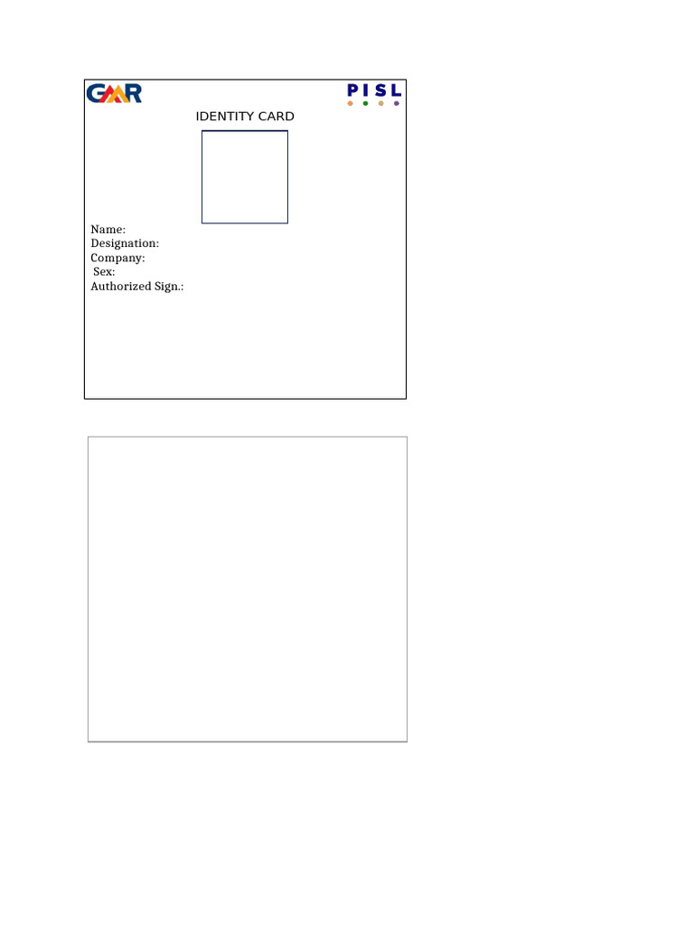 ID Card Format | PDF