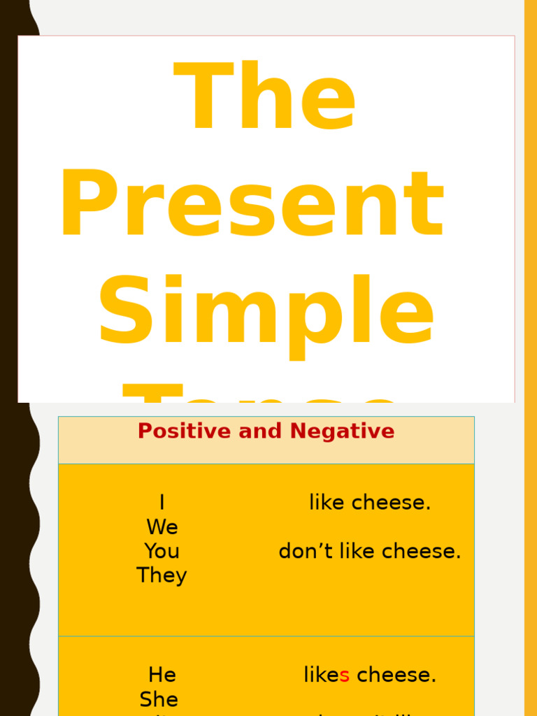 The Present Simple Grammar by Merve Sena Turgay | PDF