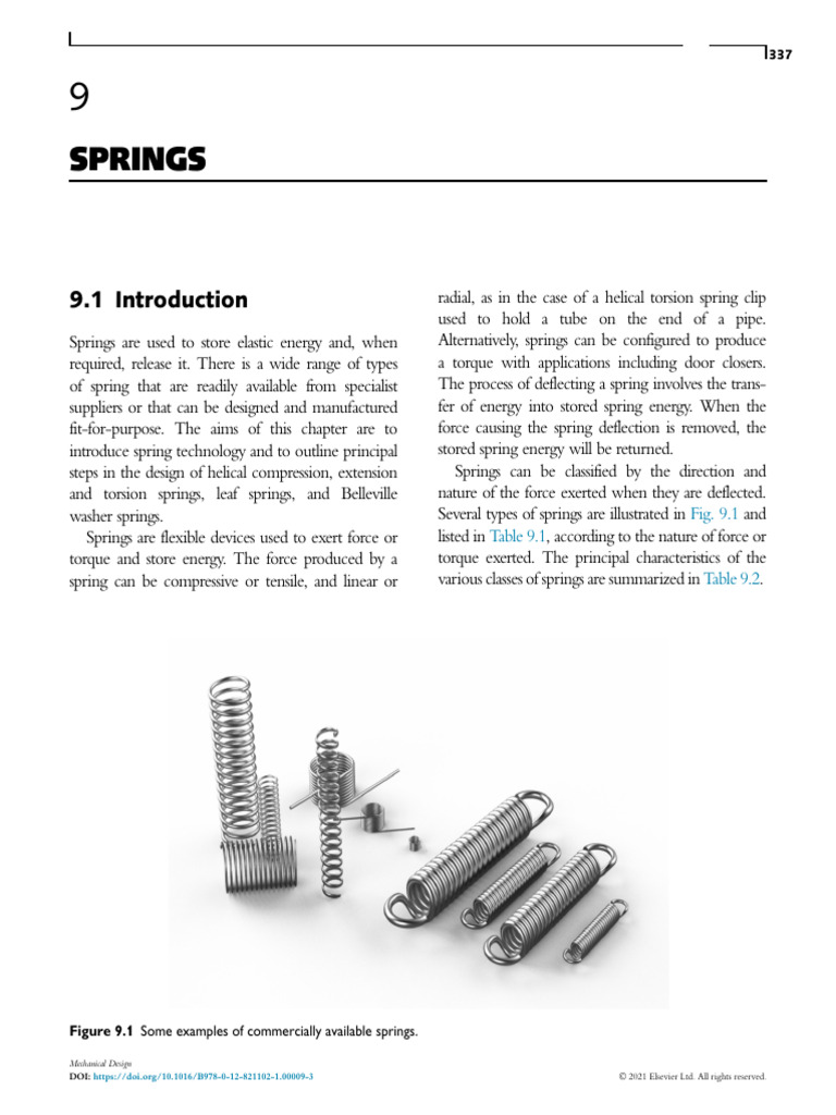 9 - Springs | PDF | Strength Of Materials | Stress (Mechanics)