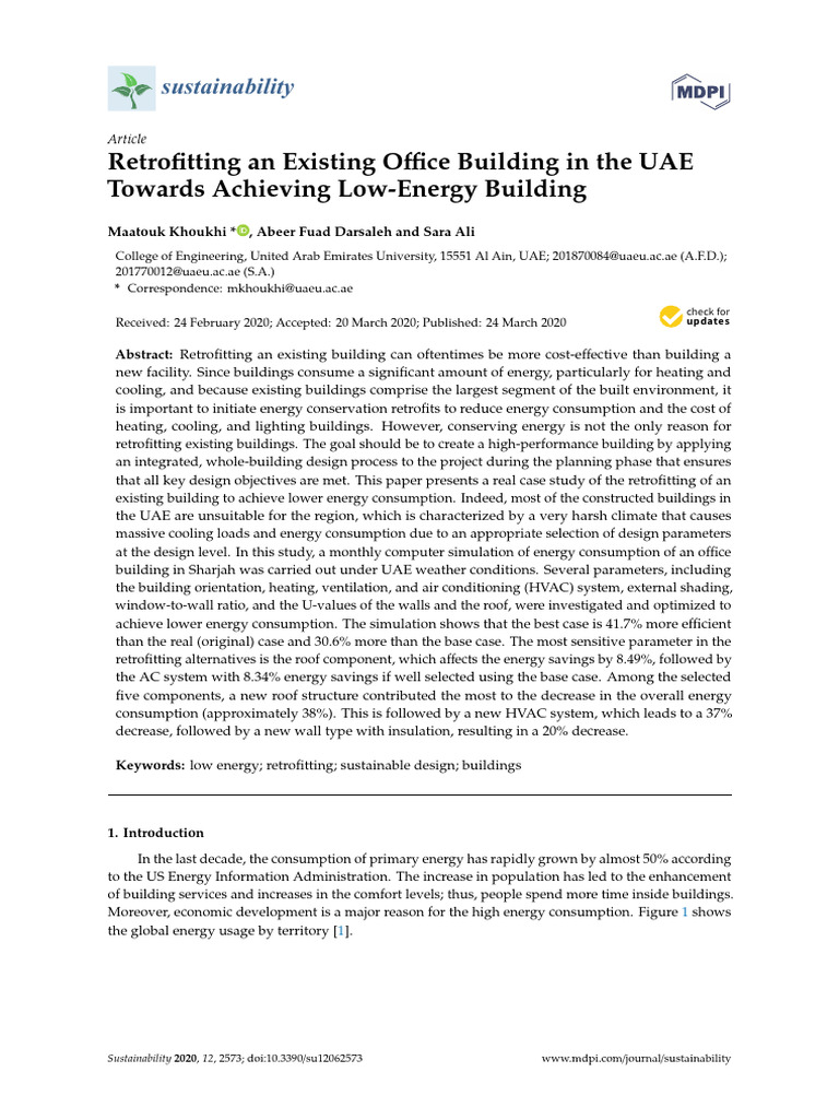 Retrofitting an Existing O | PDF | Efficient Energy Use | Green Building