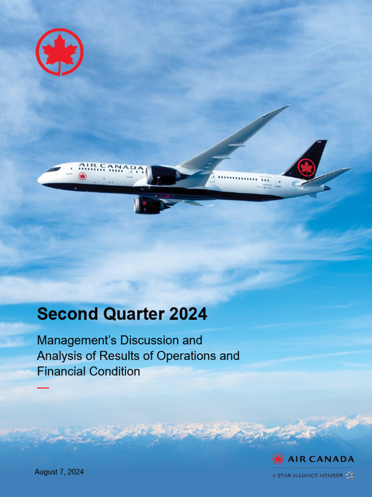 Air Canada Q2 2024 Financial Overview | PDF | Earnings Per Share ...
