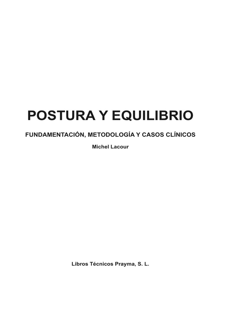 Libro 13 - Postura y Equilibrio PDF | PDF | Cerebelo | Percepción visual