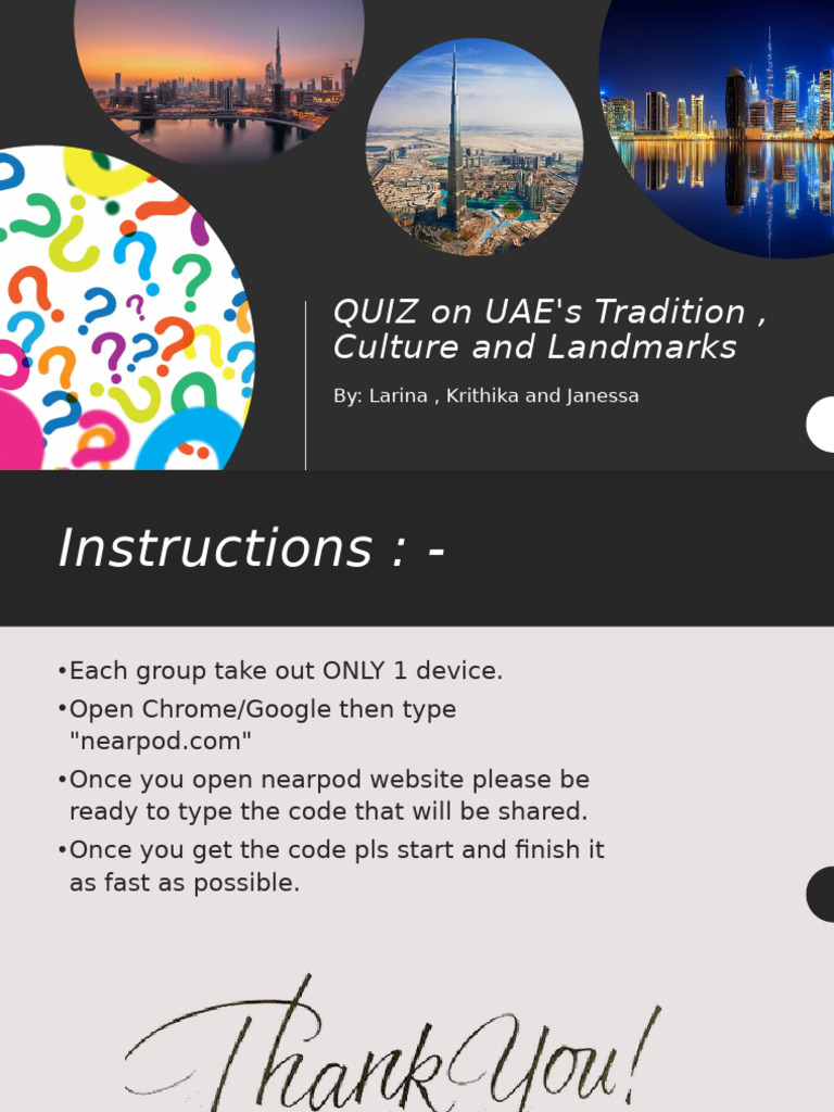QUIZ UAE | PDF