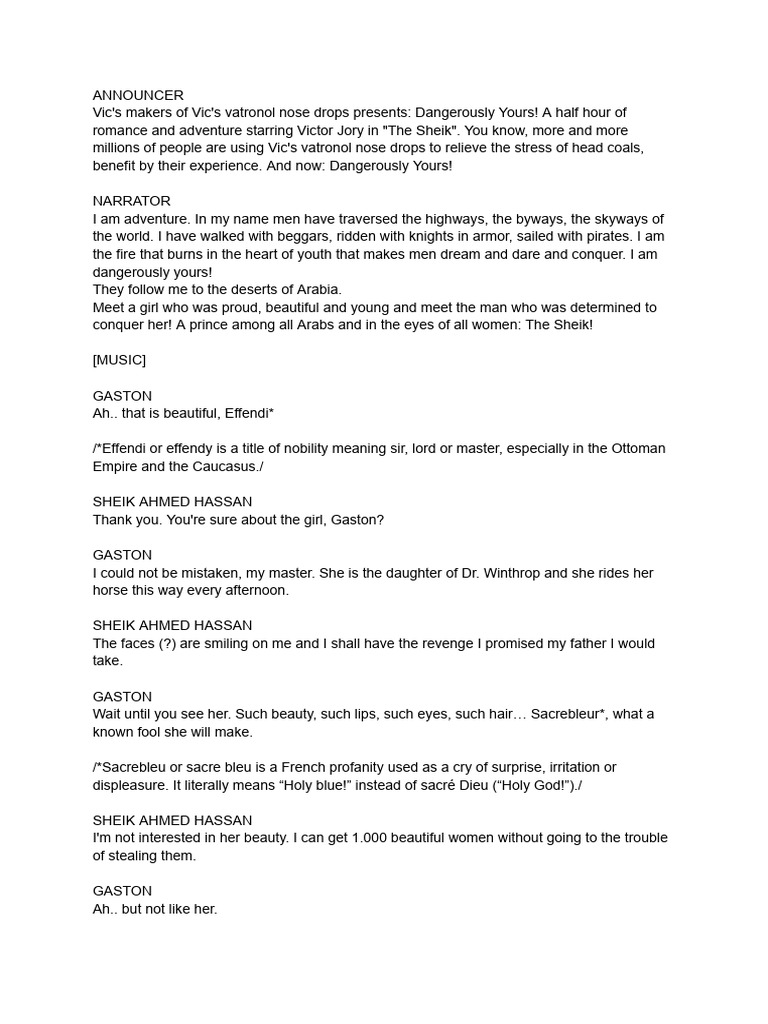 AUD-10 THE SHEIK | PDF