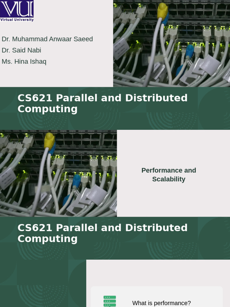 CS621 Week 14 - Complete | PDF | Parallel Computing | Time Complexity