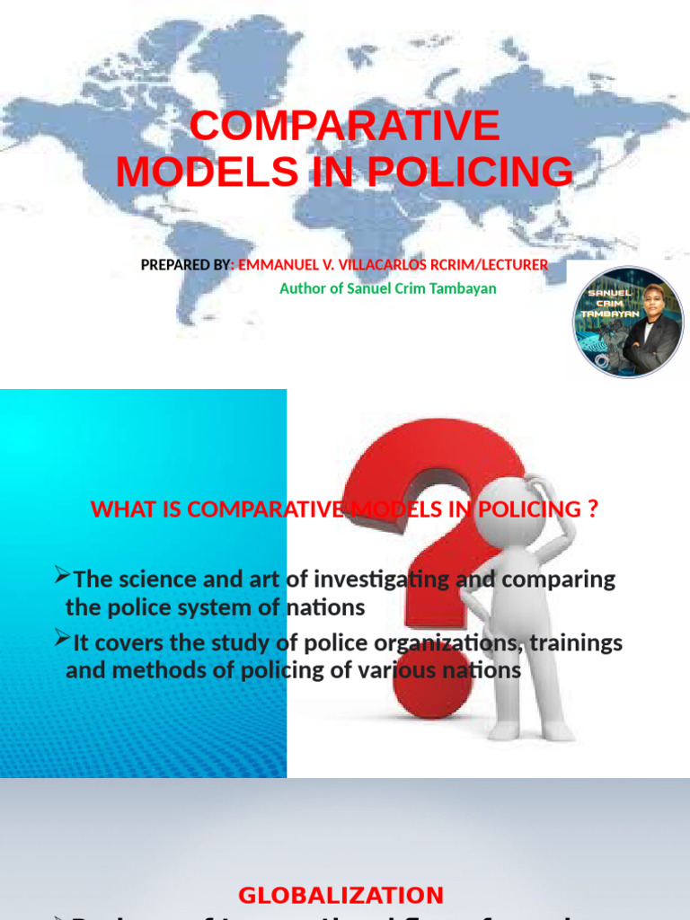 Lea Comparative Models in Policing | PDF | Police | Illegal Drug Trade