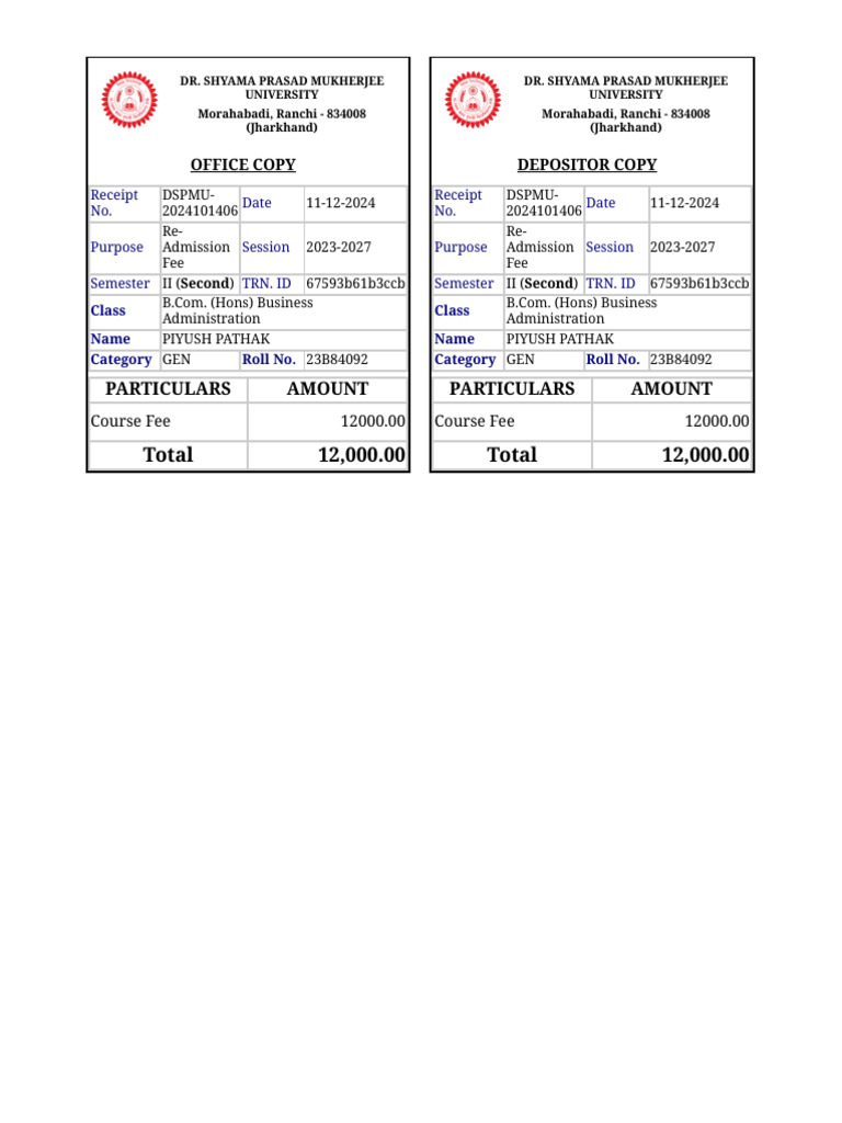 Receipt | PDF