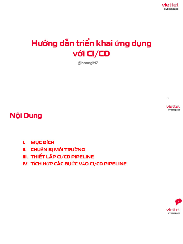 Triển khai CI CD | PDF